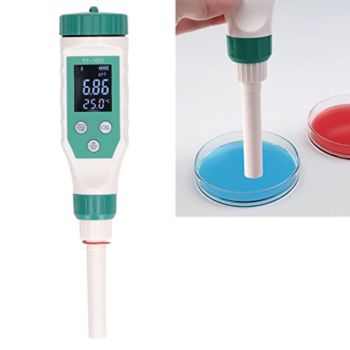 Smart PH Tester, Compact Portable LCD Display High Accuracy Bluetooth PH Meter for Skin