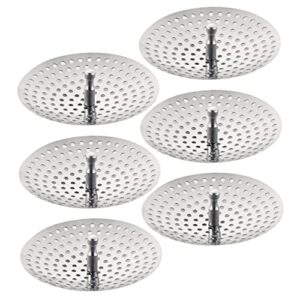 ciyodo 6pcs sewer filter stainless strainer sink drain basket kitchen sink strainer sink strainers for kitchen sink stainer steel strainer bath sink filter screen stainless steel metal