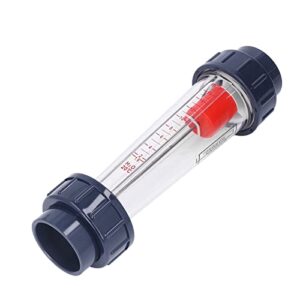 Water Flow Meter, Easy Instalaltion High Accuracy Acid and Alkali Resistant Wide Application ABS Float 1.6‑16m³/h Range Flowmeter Plastic Tube for Testing