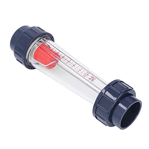 Water Flow Meter, Easy Instalaltion High Accuracy Acid and Alkali Resistant Wide Application ABS Float 1.6‑16m³/h Range Flowmeter Plastic Tube for Testing