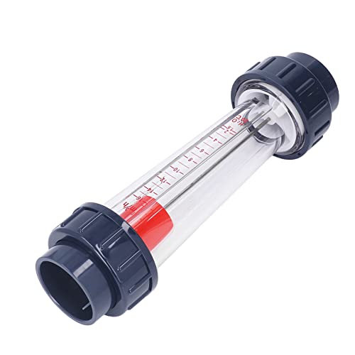 Water Flow Meter, Easy Instalaltion High Accuracy Acid and Alkali Resistant Wide Application ABS Float 1.6‑16m³/h Range Flowmeter Plastic Tube for Testing