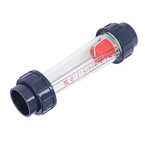 Water Flow Meter, Easy Instalaltion High Accuracy Acid and Alkali Resistant Wide Application ABS Float 1.6‑16m³/h Range Flowmeter Plastic Tube for Testing