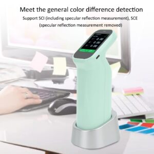 Color Meter, 4mm Measuring Caliber 2 Modes Color Analyzer Auto Calibration Magnetic Base for Coatings for Packaging