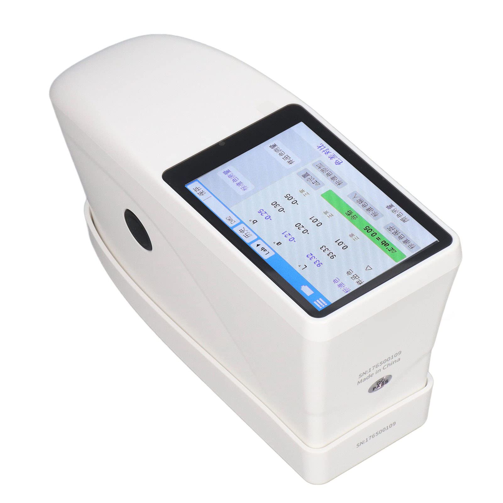 Color Difference Tester, Strong Analysis Professional Spectrophotometer with Software for Whiteness Yellowness