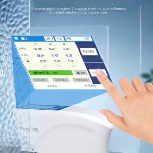 Color Difference Tester, Strong Analysis Professional Spectrophotometer with Software for Whiteness Yellowness