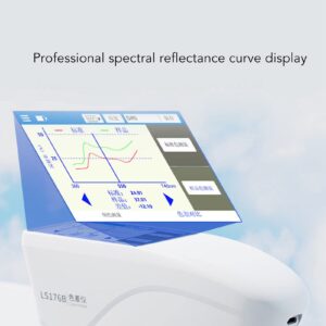 Color Difference Tester, Strong Analysis Professional Spectrophotometer with Software for Whiteness Yellowness