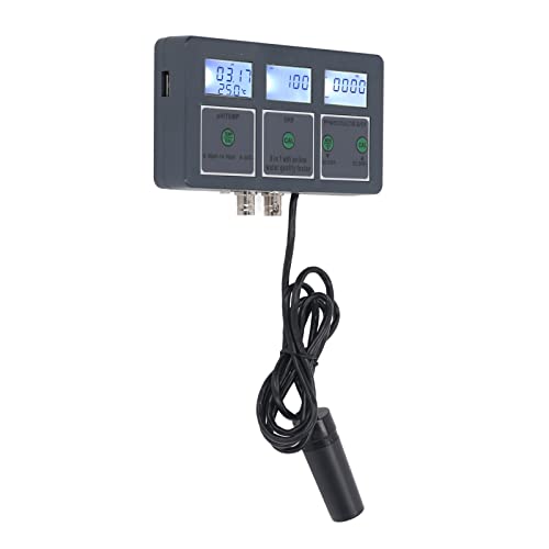 Multi Parameter Water Quality Tester, WiFi Online 24 Hour Monitoring Water Quality Monitor Automatic Correction S.G PH EC Salt ORP TDS CF Temp for Fish(#2)