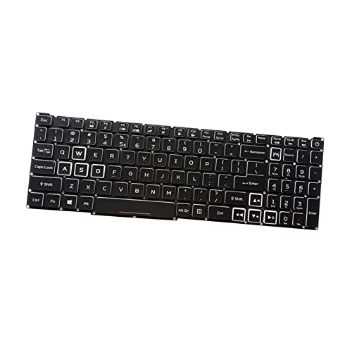 Garende Laptop Replacement Keyboard Repair us English Layout with Backlight for 300 PH315-52 5C1 Professional Durable High Performance, White