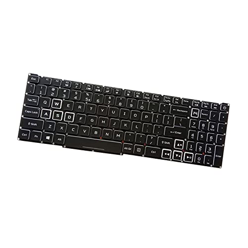 Garende Laptop Replacement Keyboard Repair us English Layout with Backlight for 300 PH315-52 5C1 Professional Durable High Performance, White