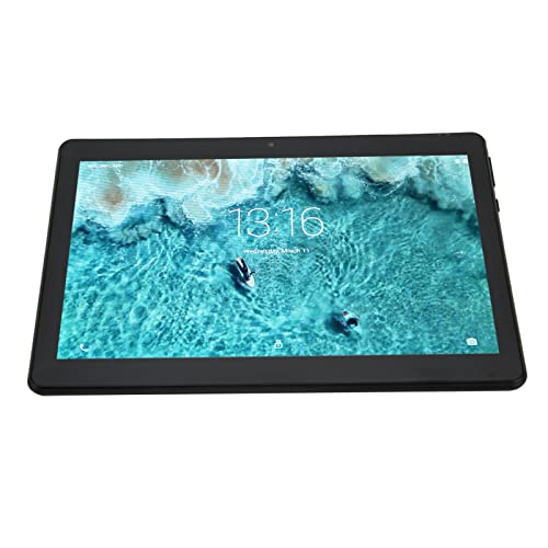 Tablet PC, Black HD Screen Tablet, 5Ghz, 10.1 Inch, 2MP, Front for Entertainment (US Plug)