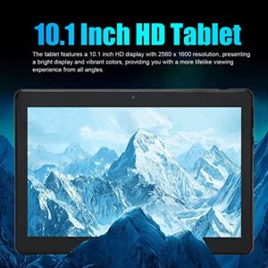 Tablet PC, Black HD Screen Tablet, 5Ghz, 10.1 Inch, 2MP, Front for Entertainment (US Plug)