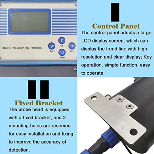 INTSUPERMAI Turbidity Meter Lab Turbidimeter Portable Turbidity Detector 0-5000NTU Measuring Range 110V with Alarm Output