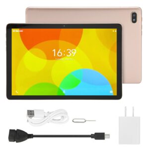 TOPINCN HD Tablet 10.1 Inch 4G LTE Phone Tablet 8800mAh 2.4G 5G WiFi 512GB Octa Core Expandable Android 11 for Office (Gold)