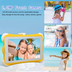 Kids Tablet, 3GB 32GB Dual SIM Dual Standby 7 inch HD Display 2MP Rear Camera Autofocus Toddler Tablet Triple Slot Eye Protection Display 6000mAh Battery WiFi Tablet for Kids