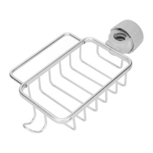 evgatsauto hanging faucet drain rack, multipurpose sink keep organized faucet storage rack space saving aluminum with towel rack for kitchen (silver)