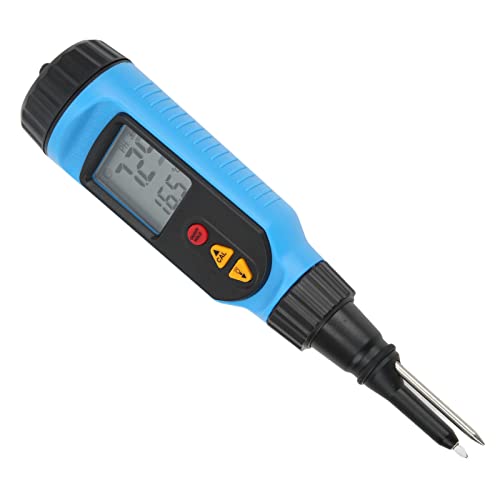 Ozgkee Ph Tester Pen, Ph Metre Ph Tester Pen Abs High Accuracy Portable Ph Meter with LCD Display for Bread Meat Fruit Food Ph Meter