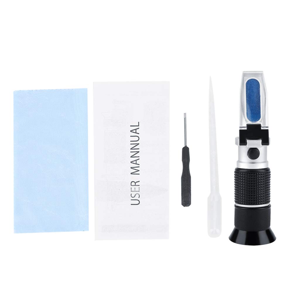 Brix Refractometer, Digital Handheld Refractometer 0~90% Brix Meter Refractometer for Measuring Sugar Content in Fruit Honey Juice Maple Syrup and Other Sugary Drink