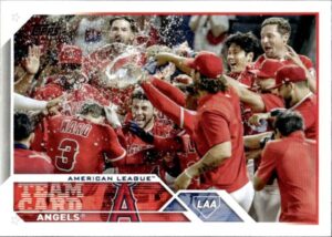 2023 topps los angeles angels #93 nm near mint team card