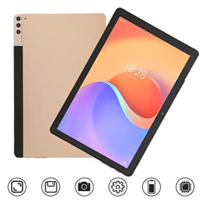 Naroote Calling Tablet, 100-240V Gold Octa Core Processor Fast Charging Support 10 Inch Tablet for Learning for Android 11.0 (US Plug)