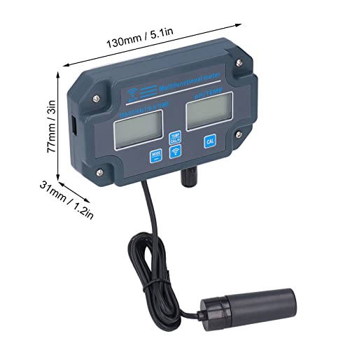 Haofy PH Temperature Meter, Digital High Accuracy Real Time Reception Water Quality Tester with Electrode for Food Testing (US 110V)