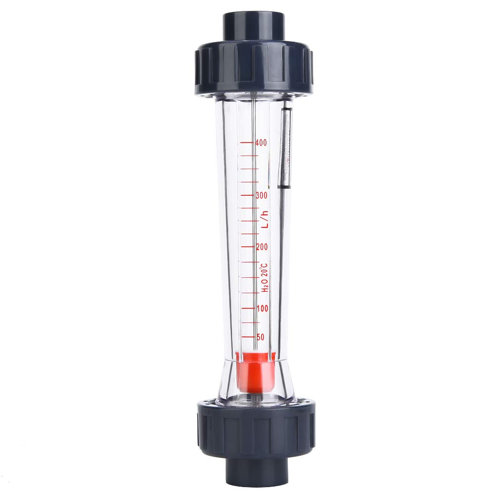 40-400L/H Liquid Flowmeter, Plastic Tube Type Liquid Flow Meter LZS-20 (D) Instantaneous Water Liquid Industry Measuring Tool