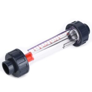 40-400L/H Liquid Flowmeter, Plastic Tube Type Liquid Flow Meter LZS-20 (D) Instantaneous Water Liquid Industry Measuring Tool