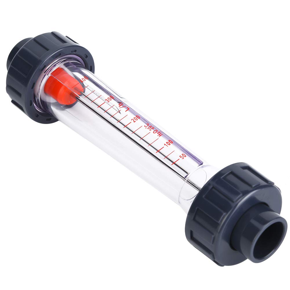 40-400L/H Liquid Flowmeter, Plastic Tube Type Liquid Flow Meter LZS-20 (D) Instantaneous Water Liquid Industry Measuring Tool