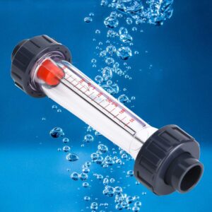 40-400L/H Liquid Flowmeter, Plastic Tube Type Liquid Flow Meter LZS-20 (D) Instantaneous Water Liquid Industry Measuring Tool