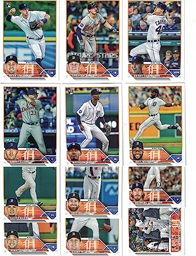 Detroit Tigers / 2023 Topps (Series 1 and 2) Team Set with (23) Cards! PLUS The 2022 Topps Baseball Team Set (Series 1 and 2) with (23) Cards. ***INCLUDES (3) Additional Bonus Cards of Former Tigers Greats: Alan Trammell, Jack Morris and Lou Whitaker! ***