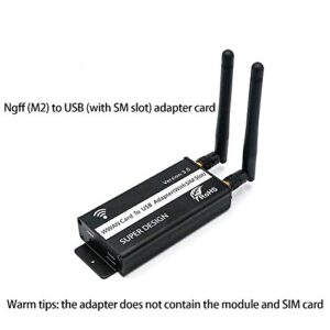 ignoramus Wireless NGFF M.2 Key B to USB Adapter with Slot for WWAN/LTE/4G Module for Desktop/Laptop