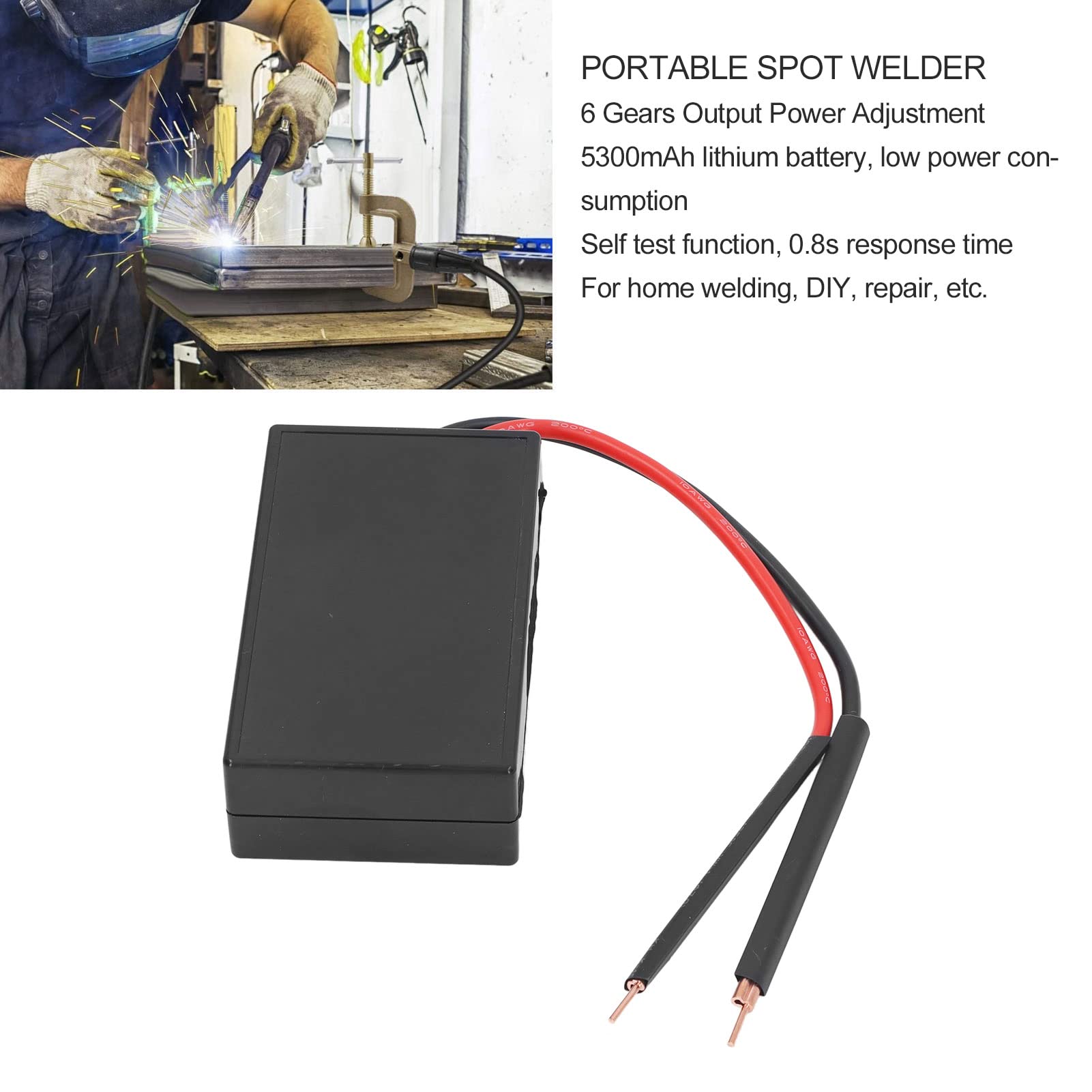 Spot Welding Machine, 5300mAh Battery Electric Spot Welder for Electronics Repair