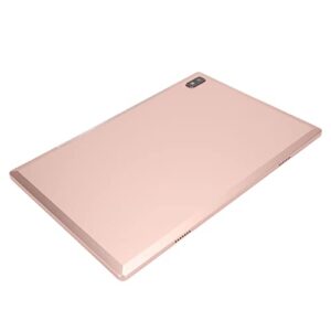 10.1 Inch HD Tablet, Octa Core Processor Dual SIM Dual Standby Front 8MP Rear 13MP Tablet Android 12 Entertainment Gold (US Plug)