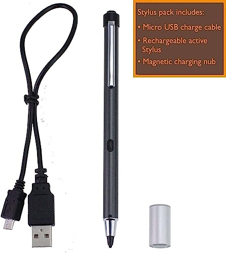 Broonel Grey Rechargeable Fine Point Digital Stylus - Compatible with TECLAST Tablet-Android 12 M40 Plus 10.1 Inch