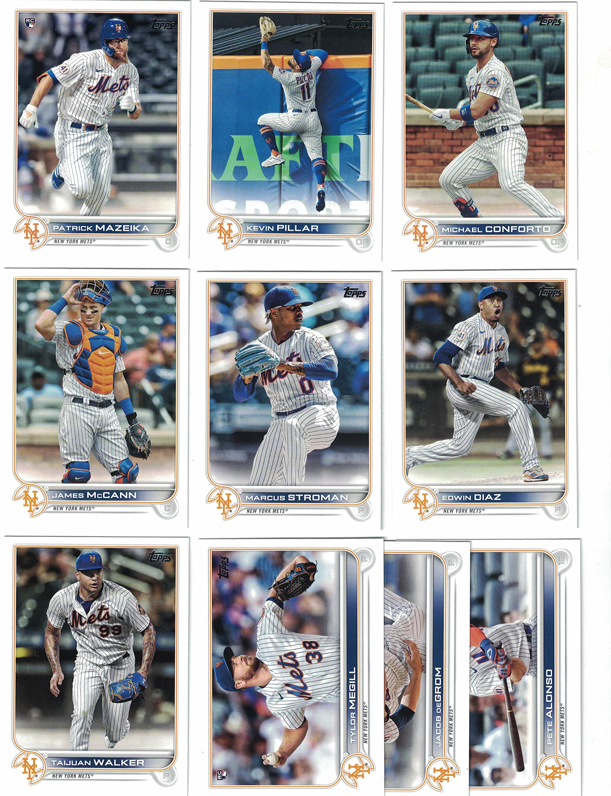 New York Mets / 2023 Topps Mets Baseball Team Set (Series 1 and 2) with (25) Cards! ***INCLUDES (3) Additional Bonus Cards of Former Mets Greats Dwight Gooden, David Cone and Darryl Strawberry! ***