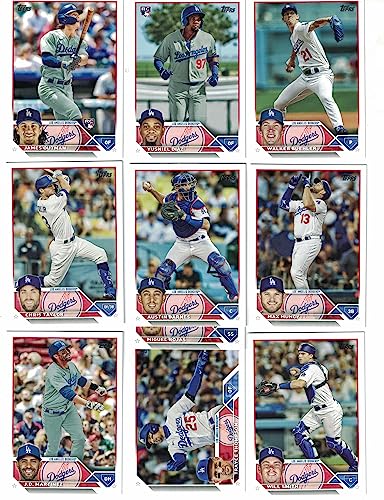 Los Angeles Dodgers / 2023 Topps Dodgers Baseball Team Set (Series 1 and 2) with (21) Cards! ***INCLUDES (3) Additional Bonus Cards of Former Dodgers Greats Orel Hershiser, Pedro Guerrero and Mike Piazza! ***