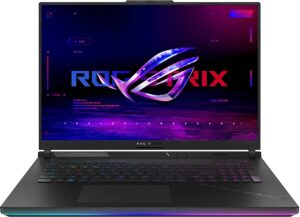 rog strix scar 18 inch, rtx 4090 175w, qhd+ 240hz, 24 core intel i9-13980hx, 64gb ddr5, 2x2tb nvme ssd, wifi 6e, thunderbolt 4, mux switch, w11 pro gaming laptop pc (best 2023 gamer computer by_asus)