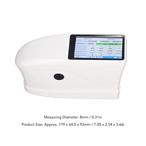 Spectrophotometer, Whiteboard Calibration Accurate Color Difference Tester Strong Analysis Portable for Whiteness Yellowness