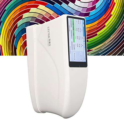 Spectrophotometer, Whiteboard Calibration Accurate Color Difference Tester Strong Analysis Portable for Whiteness Yellowness