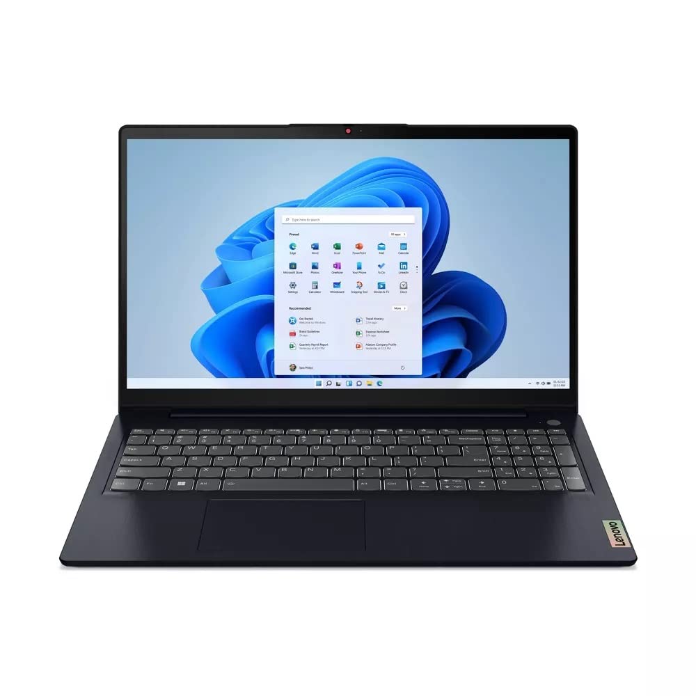 Lenovo IdeaPad 3i 15.6" Laptop, Intel Core i3-1215U Processor, 8GB RAM Memory, 512GB Storage, WiFi6, Webcam, Bluetooth 5.1,Windows 11, Blue, W/GaLiMu