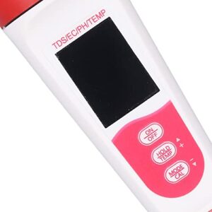 Digital Water Tester TDS EC PH Temperature Meter 4 in 1 0-9999ppm Water Quality Tester for Drinking Water Aquariums