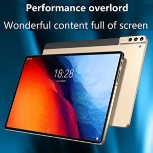 Naroote 10 Inch Tablet, 12GB RAM 128GB ROM 1920x1080 IPS Fast Charging Support 5G WiFi Calling Tablet 100-240V Octa Core Processor for Android 11.0 for Learning (US Plug)