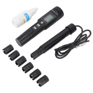 Digital Dissolved Oxygen Measuring esting pH Meters Meter, Detachable Probe Digital Screen Display Dissolved Oxygen Sensor, Dissolved Oxygen Sensor for Aquarium Experiment Research (Without Backlit)