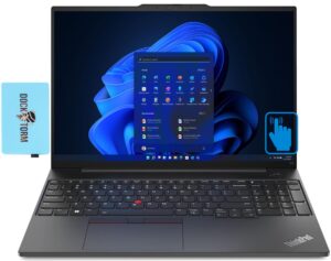 lenovo thinkpad e16 gen 1 home & business laptop (intel i5-1335u 10-core, 12gb ram, 512gb pcie ssd, intel uhd, 16.0" 60hz (1920x1200), wifi 6, bluetooth, win 10 pro) with dockztorm hub