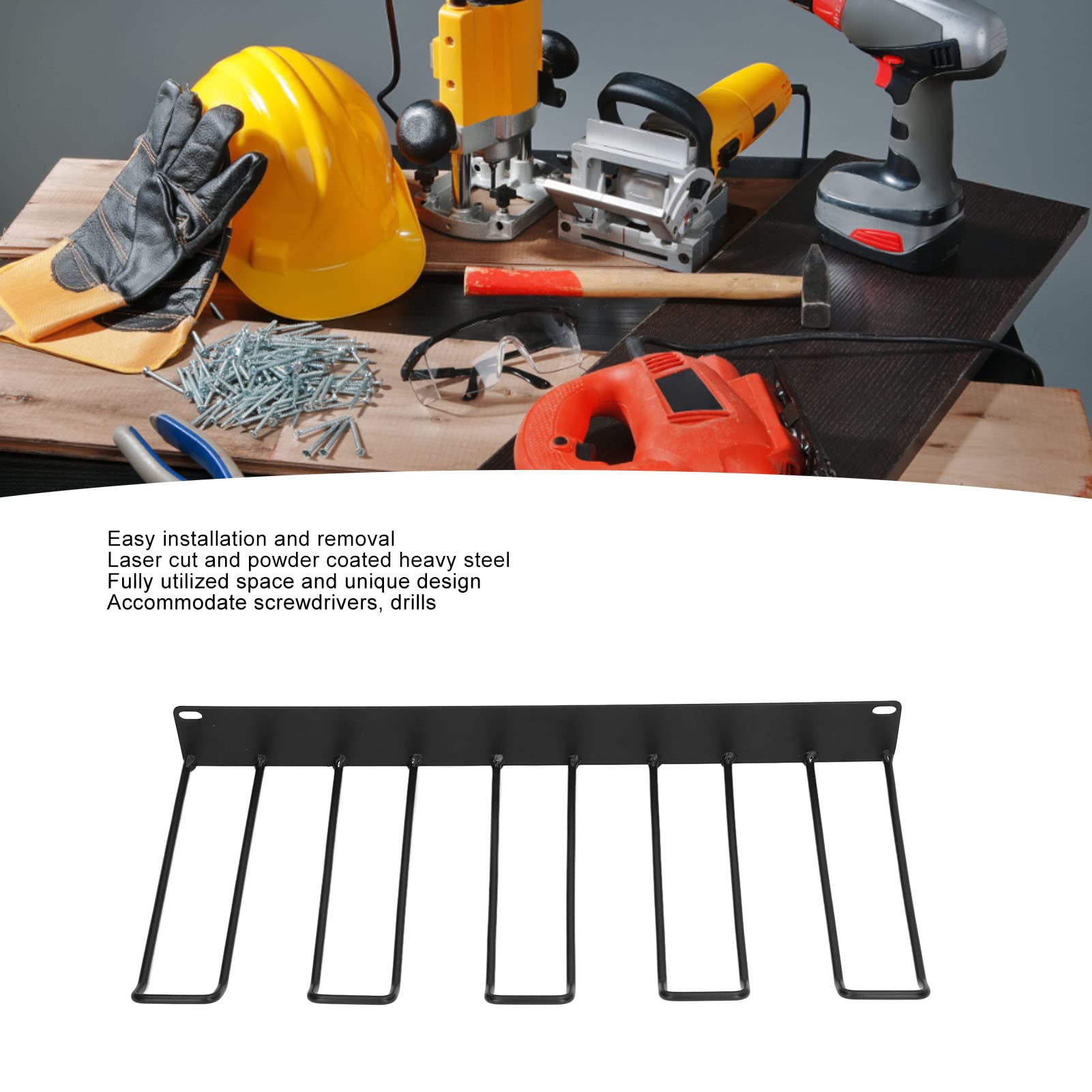 Power Tool Organizer Garage Tool Storage Rack Wall Mounted Drill Holder for Toolbox Manager and Storage