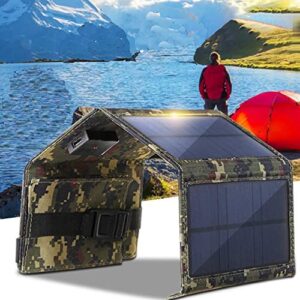 10 wa-tts solar panel high-efficiency module monocrystalline technology work mountain climbing and camping outdoor sports (17.3x6.5in)