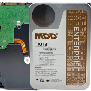 MDD 10TB 7200RPM 256MB Cache SAS 12.0Gb/s 3.5inch Internal Enterprise Hard Drive (MDD10TSAS25672E) - 5 Years Warranty (Renewed)