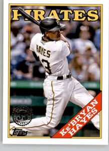 2023 topps 1988 baseball #t88-20 ke'bryan hayes pittsburgh pirates baseball trading card