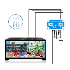 Fdit Digital Water Quality Meter, Automatic Storage Wide Applications Water Quality Monitoring Kit High Accuracy for Water Source (US Plug 110V)