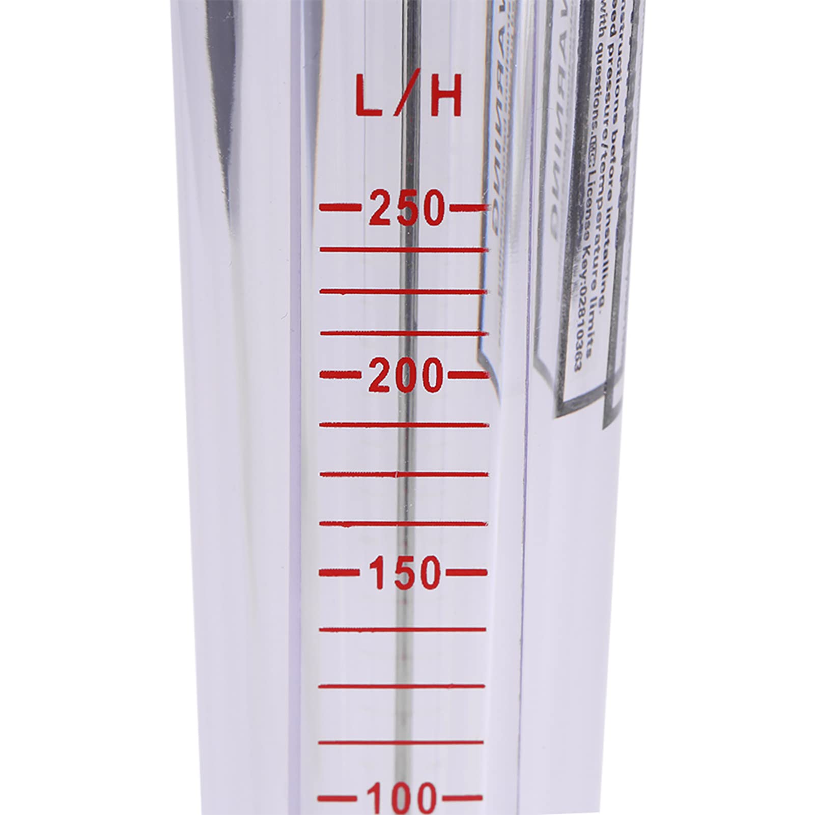 Xp Gauge Dn15 2-25-250L/H Fertilizer Plastic Tube Type 25-250L/H Instantaneous Water Flow Meter Flowmeter