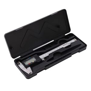 digital display caliper, electronic vernier caliper 0‑150mm multifunctional metric inch conversion with 180mah battery for measuring diameter depth